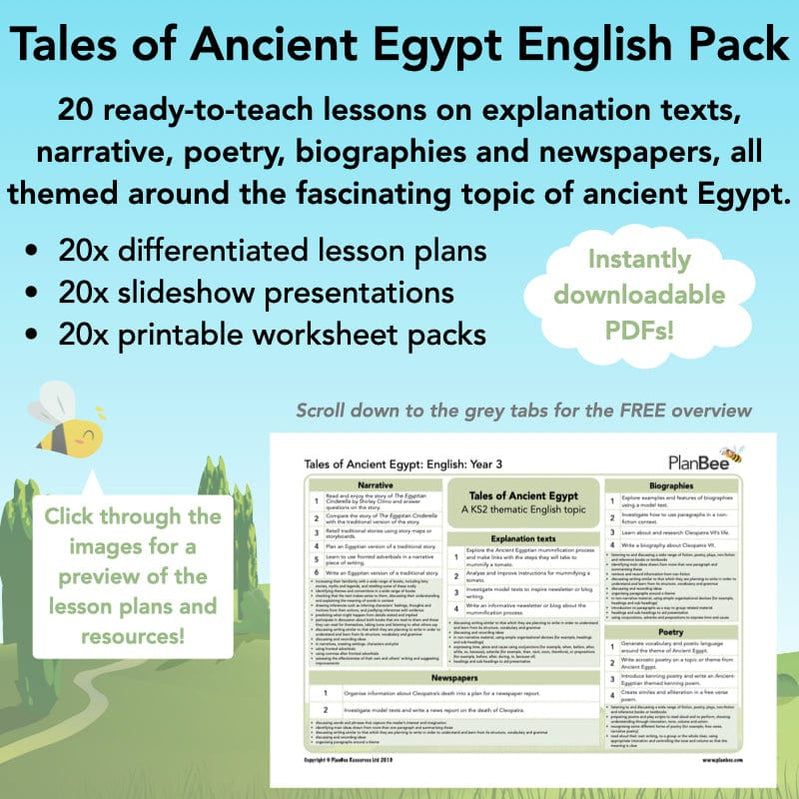 Year 3 English curriculum activities and lessons by PlanBee