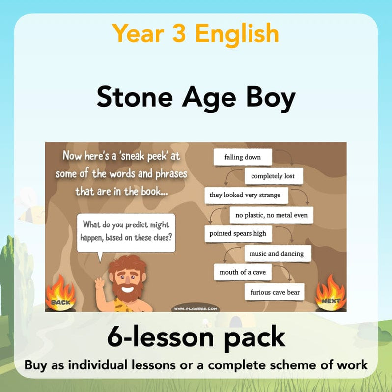 The Stone Age Boy Planning KS2 | Year 3 English Lessons — PlanBee