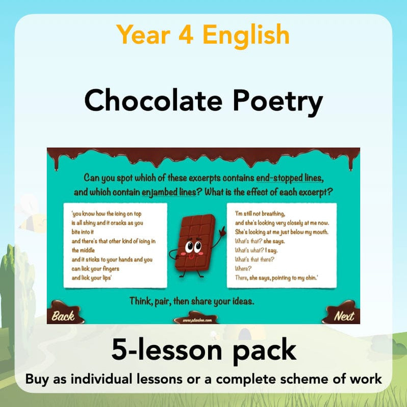 Chocolate Poetry KS2 | Poetry Year 4 — PlanBee