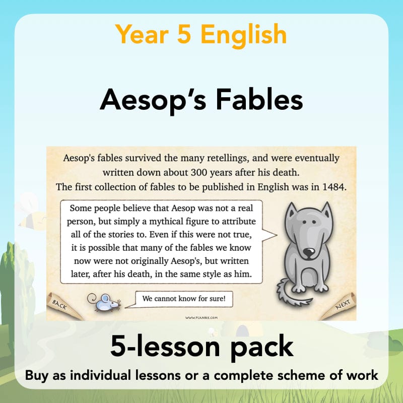 Aesop's Fables KS2 English Lesson Plans by PlanBee