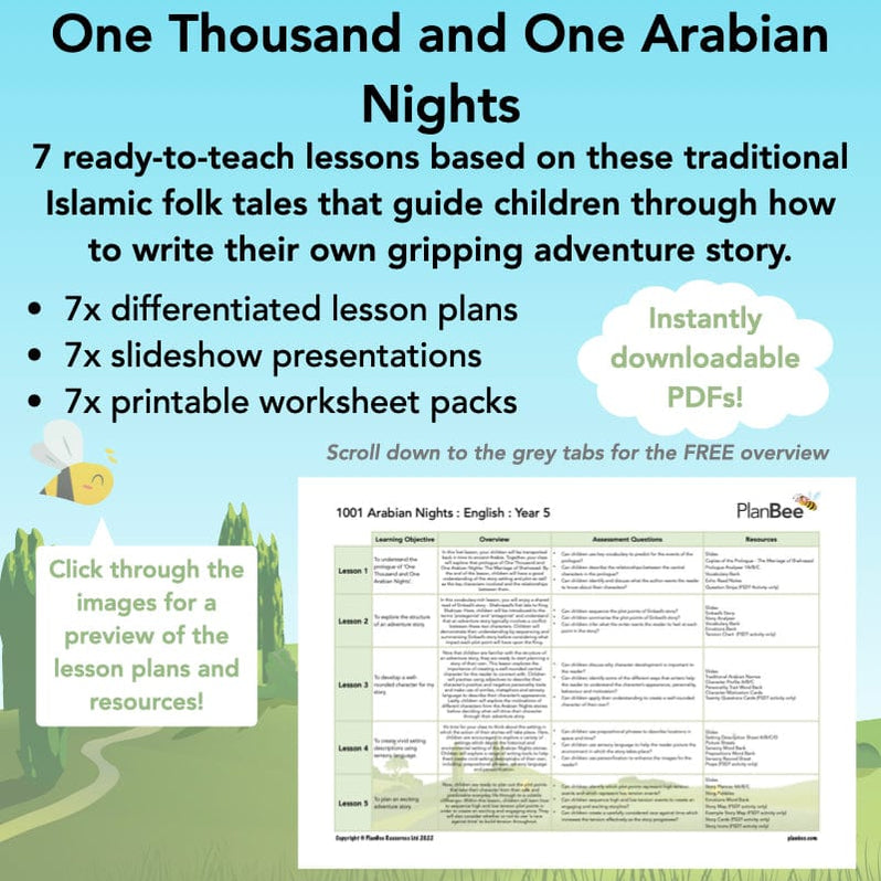 1001 Arabian Nights KS2 English Lessons by PlanBee