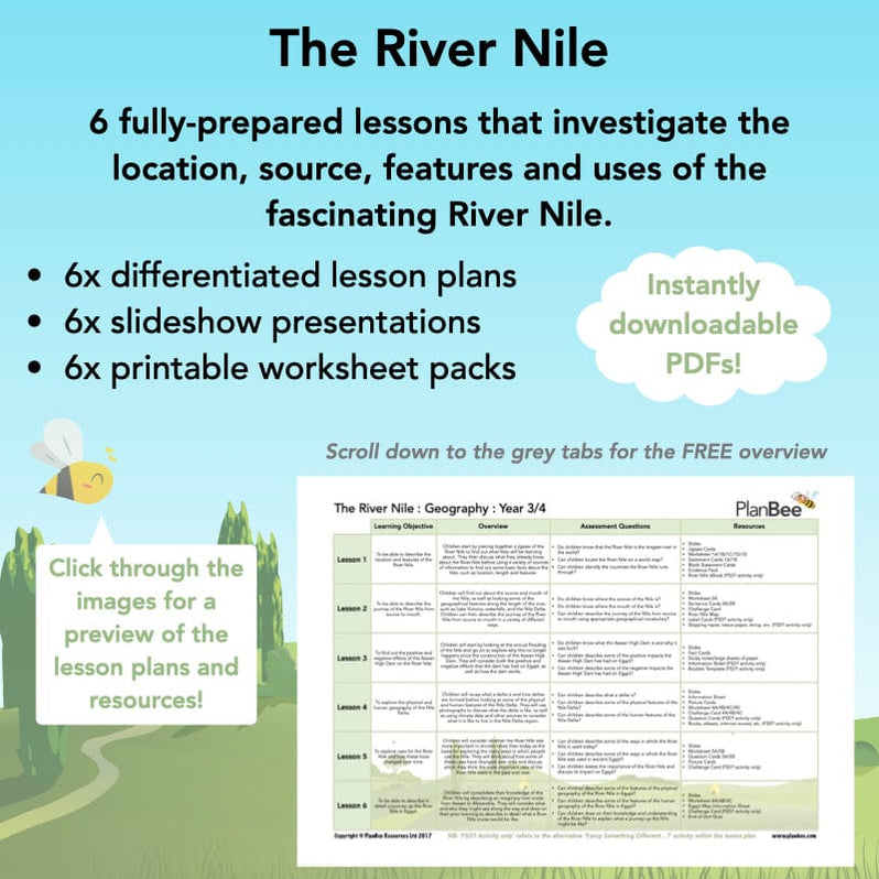 The River Nile KS2 Geography Lessons created by PlanBee