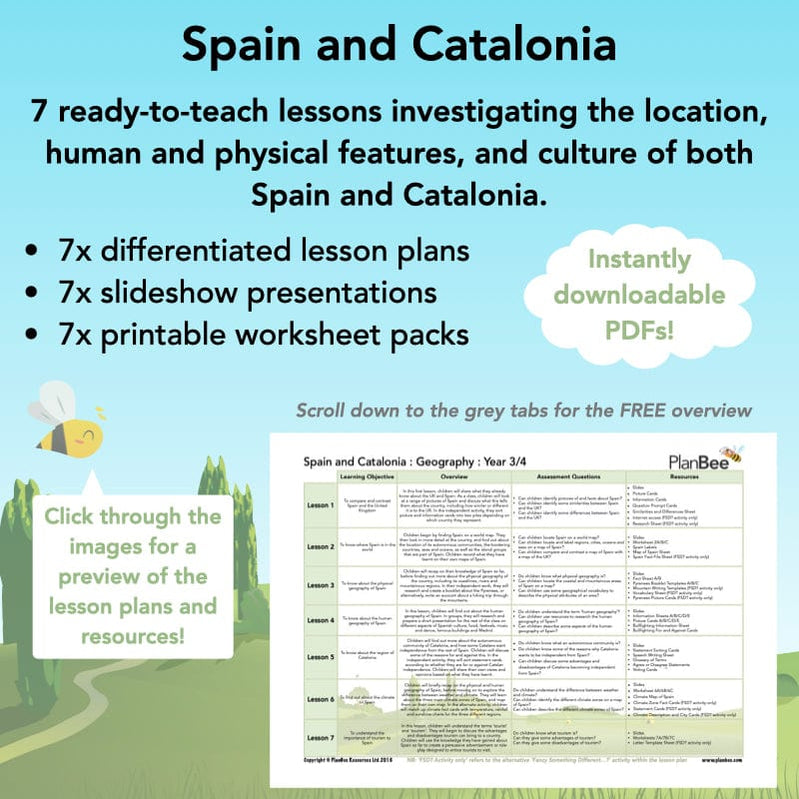 KS2 Geography Curriculum lesson packs by PlanBee