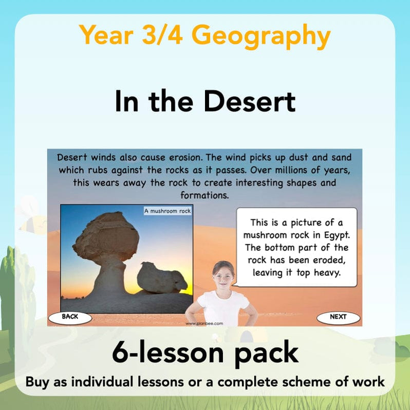 In the Desert: Desert Habitat KS2 Geography by PlanBee