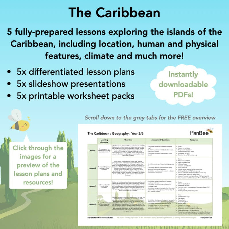 Caribbean Geography KS2 Planning Pack by PlanBee