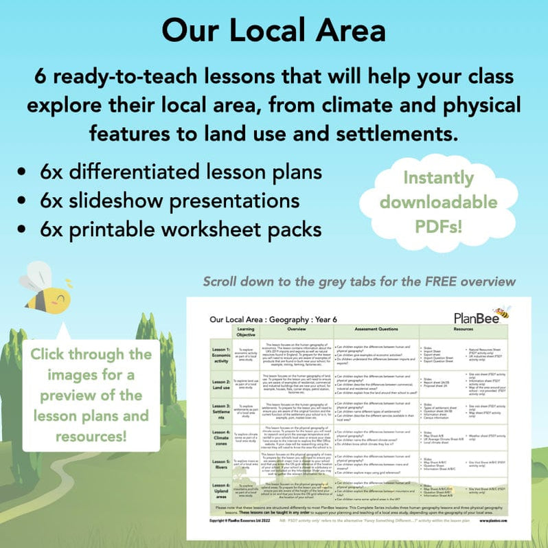 Our Local Area: Geography Planning and Resources for Year 6 — PlanBee