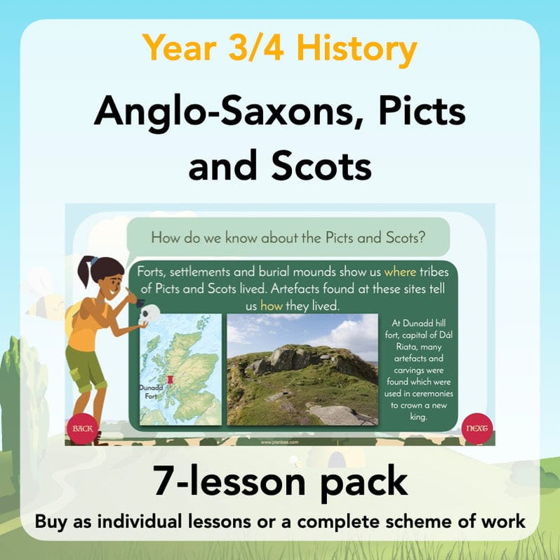 Picts, Anglo-Saxons and Scots KS2 History Lessons by PlanBee
