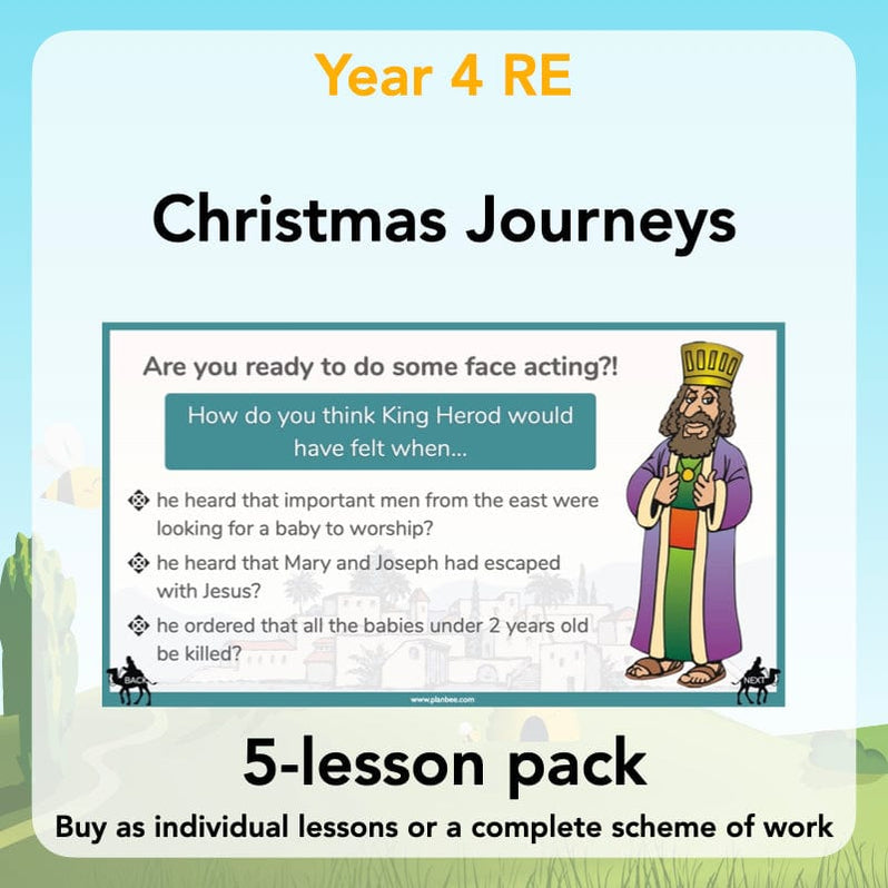 Christmas Story KS2 RE Lessons for Year 4 by PlanBee