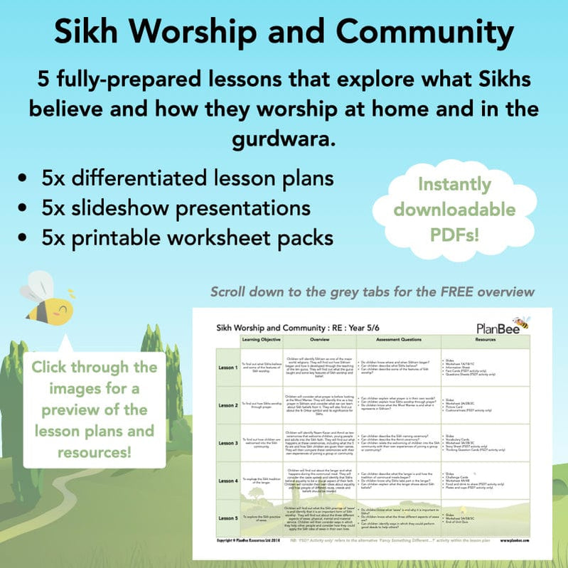 Sikhism KS1 and KS2 lessons, activities and worksheets — PlanBee