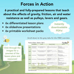 Forces in Action: Science Forces Year 5 PlanBee lesson pack