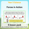 Forces in Action: Science Forces Year 5 PlanBee lesson pack