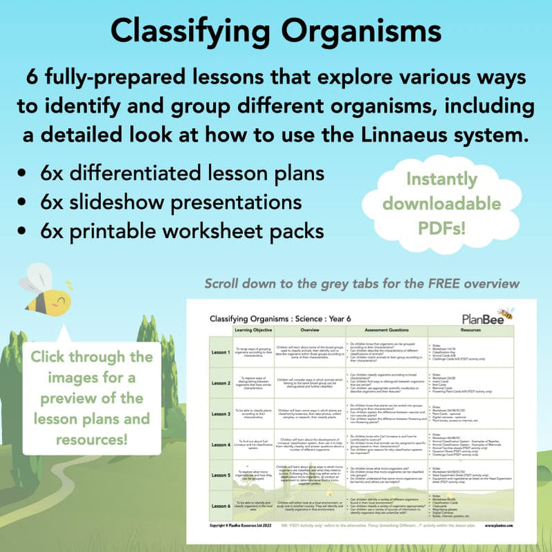 Living Things and their Habitats Year 6 Science by PlanBee