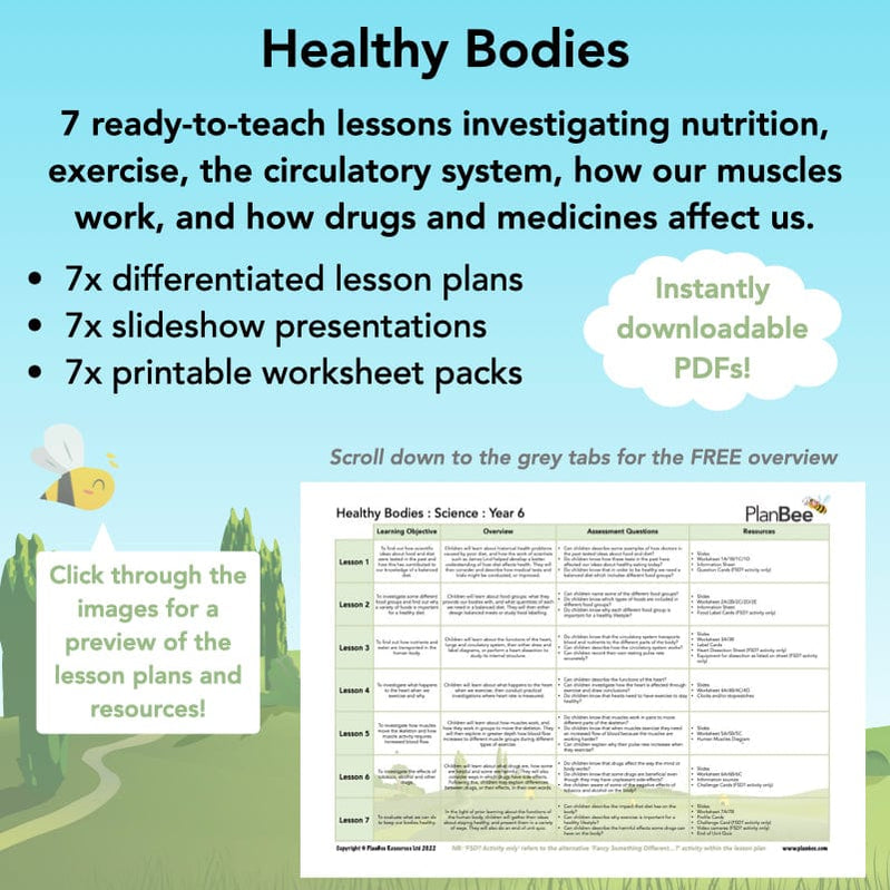 Downloadable World Health Day Activity Resources by PlanBee
