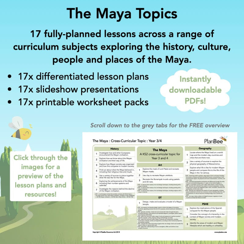 The Mayans KS2 Lesson Planning and Resources by PlanBee