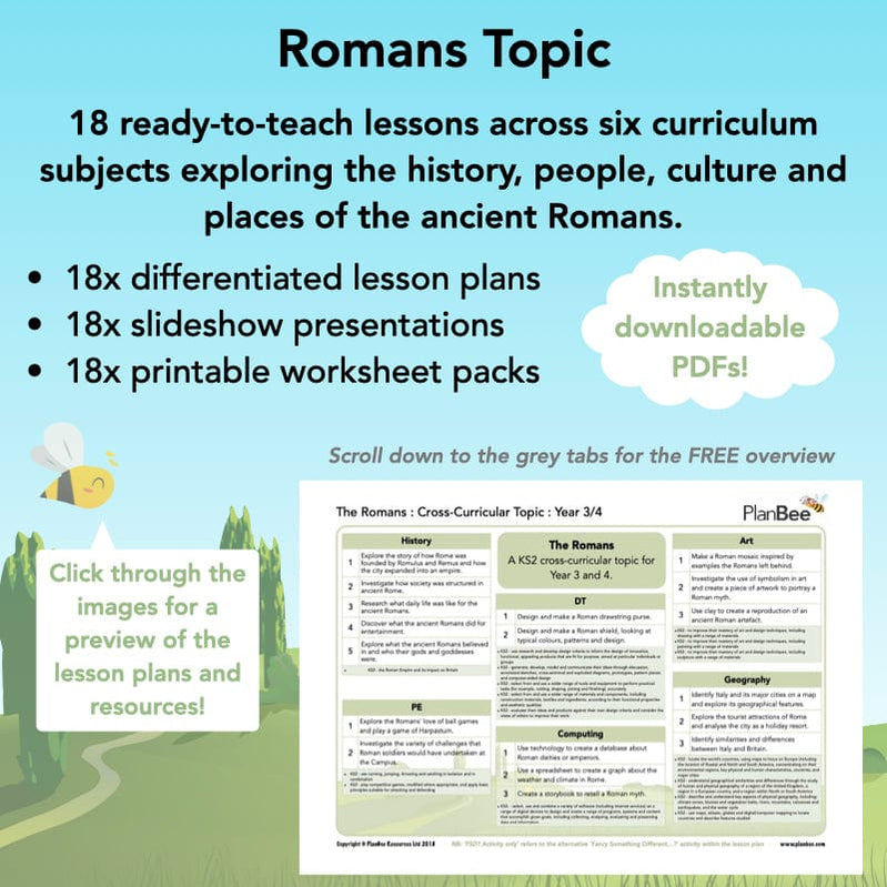 The Romans KS2 Lesson Packs and Resources by PlanBee