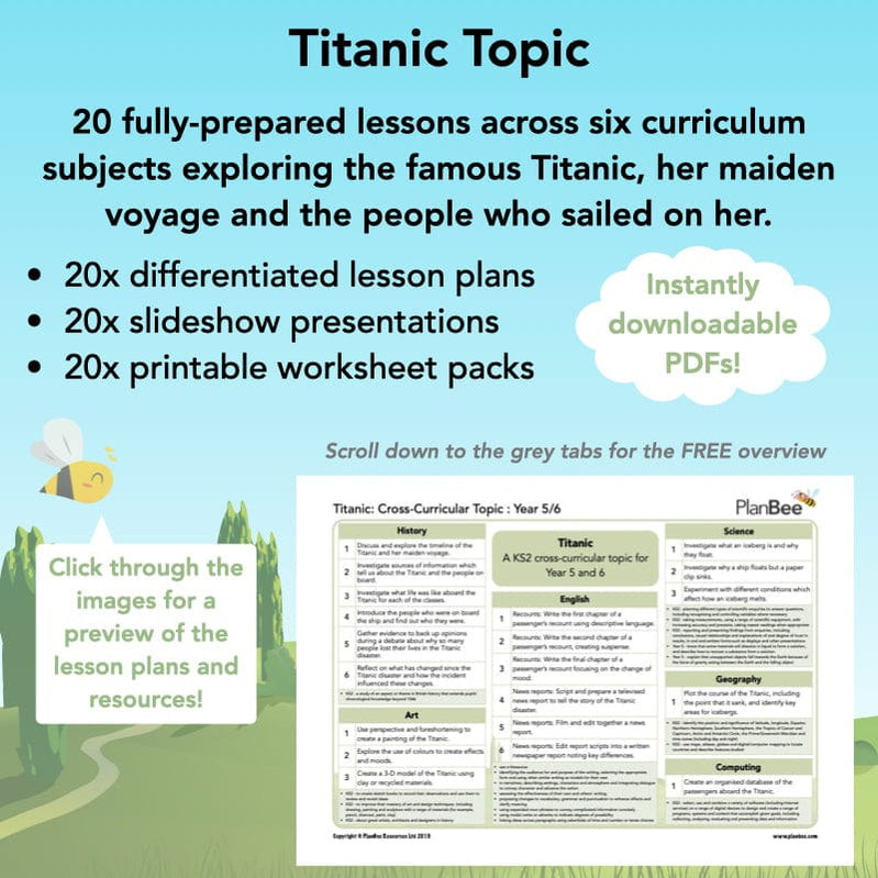 Year 6 Topics creative curriculum lessons by PlanBee