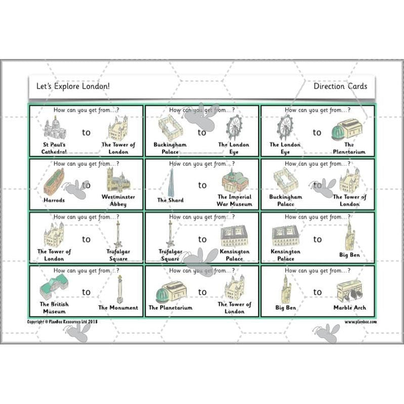Let's Explore London Topic KS1 Geography Lessons by PlanBee