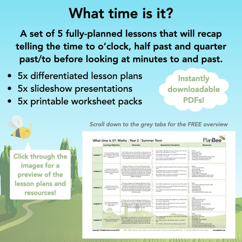 Telling the Time KS1 and KS2 Teaching Resources — PlanBee