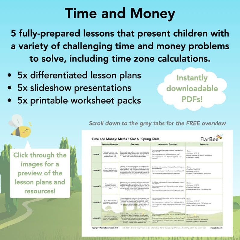 Year 6 Time Problems | Time and Money KS2 Maths — PlanBee