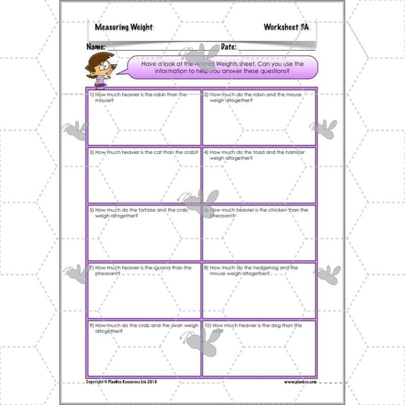 Measuring Weight KS2 Year 4 Maths Planning by PlanBee