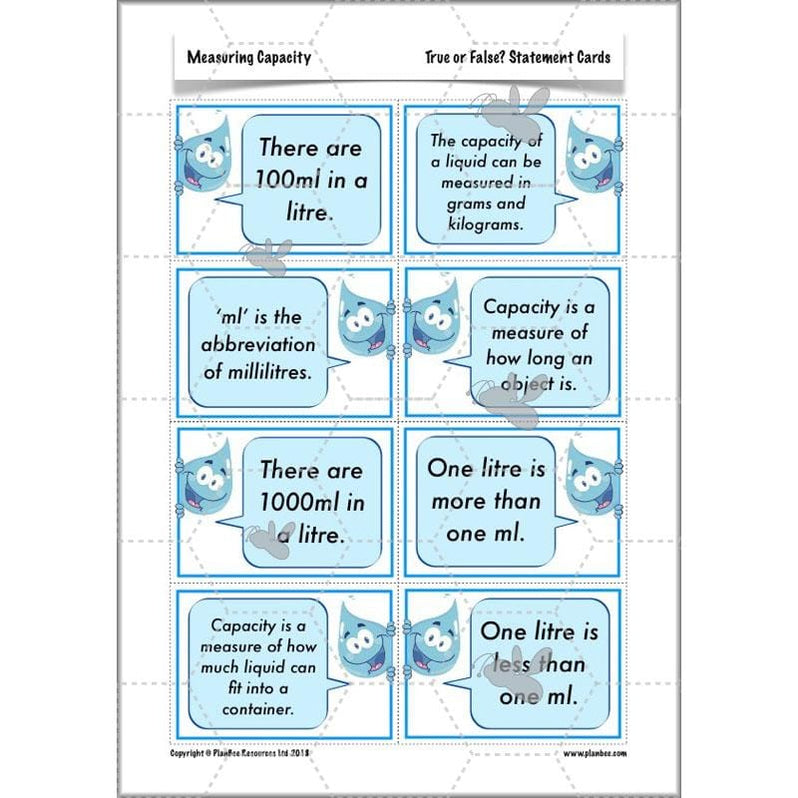 Measuring Capacity KS2 Year 4 Maths Lesson Planning Pack — PlanBee