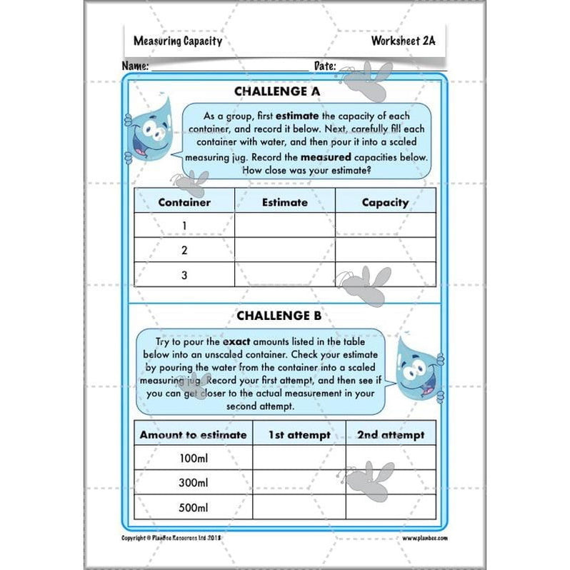 Measuring Capacity KS2 Year 4 Maths Lesson Planning Pack — PlanBee