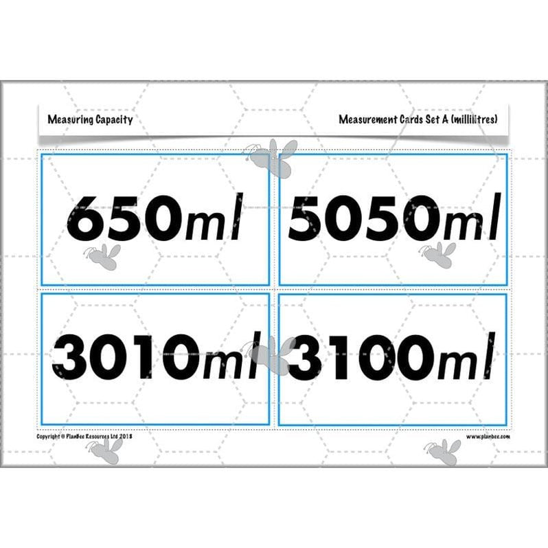 Measuring Capacity KS2 Year 4 Maths Lesson Planning Pack — PlanBee