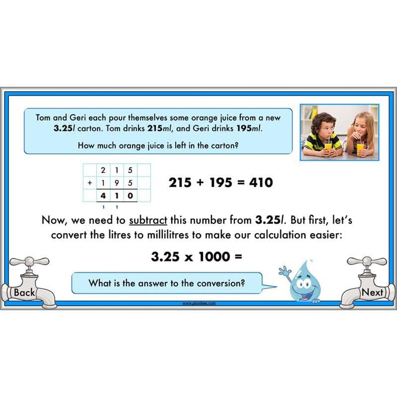 Measuring Capacity KS2 Year 4 Maths Lesson Planning Pack — PlanBee