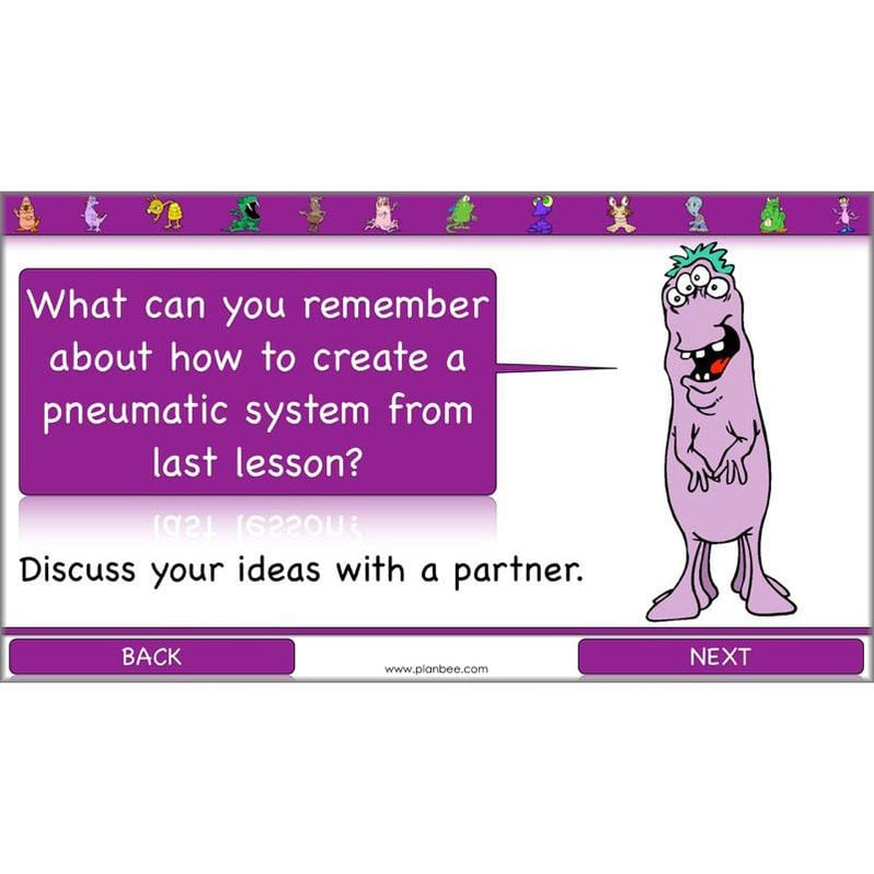Moving Monsters Year 3 KS2 Pneumatics Lessons by PlanBee