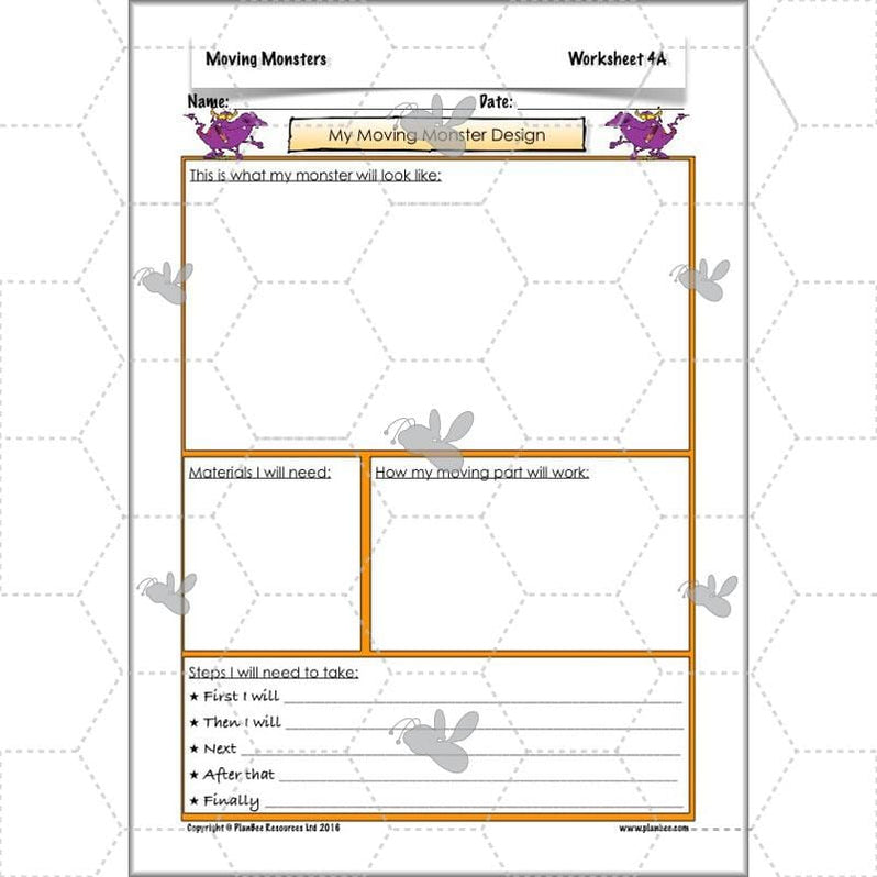 Moving Monsters Year 3 KS2 Pneumatics Lessons by PlanBee