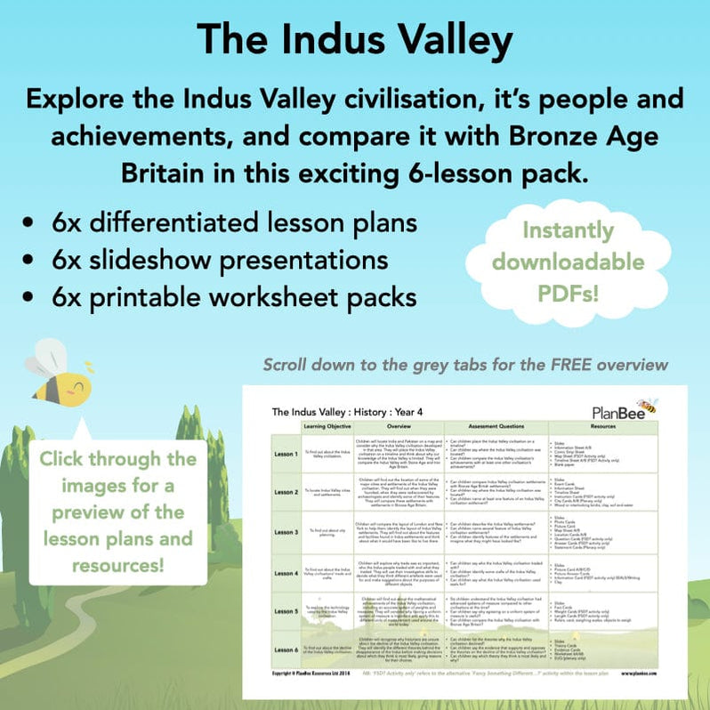 Indus Valley KS2 History for Year 4 | PlanBee Lesson Packs