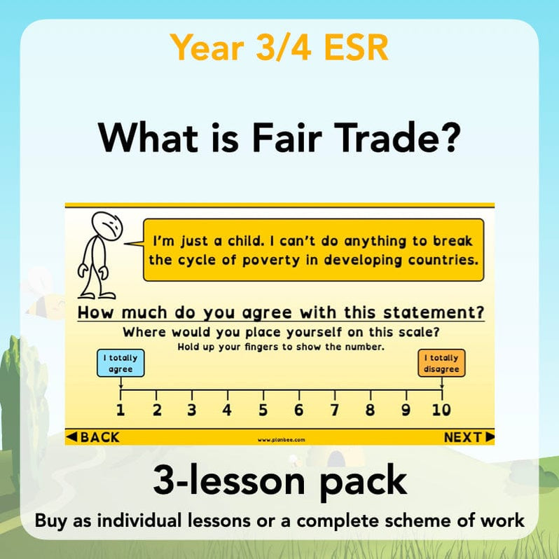 What is Fair Trade KS2 ESR Lessons by PlanBee