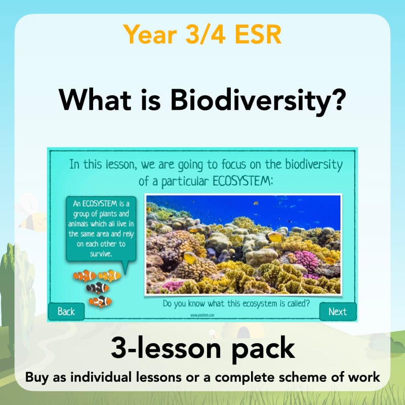 Biodiversity KS2 ESR Lesson What is Biodiversity? by PlanBee