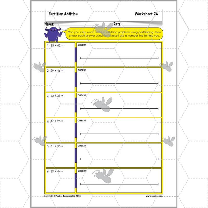 Partition Addition Year 3 Primary Maths Lessons by PlanBee