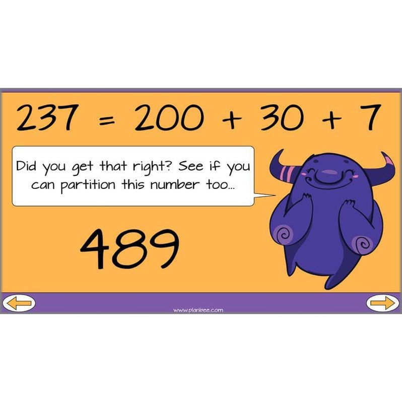 Partition Addition Year 3 Primary Maths Lessons by PlanBee