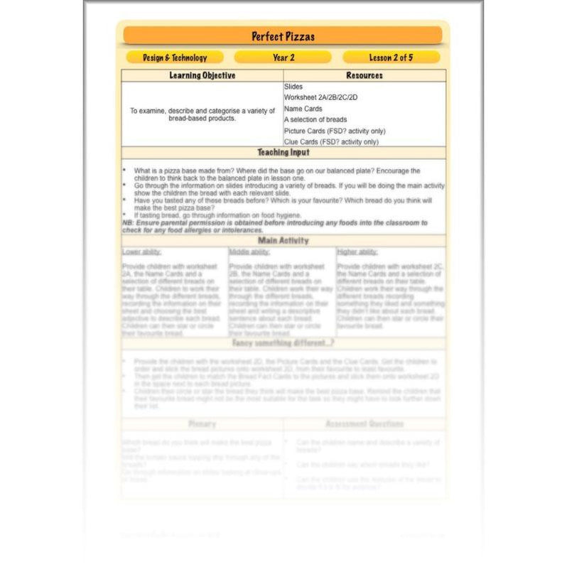 Cooking Year 2 DT | Cooking with Kids Pizza | PlanBee