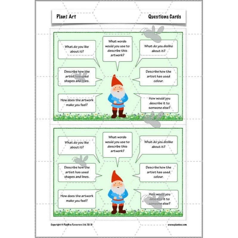 Plant Art Lessons Year 3 & Year 4 PlanBee Art scheme of work