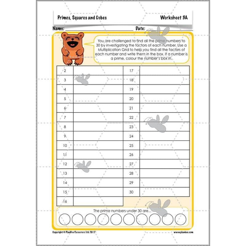 Primes, Squares & Cubes - Year 5 Maths Planning & Resources - PlanBee