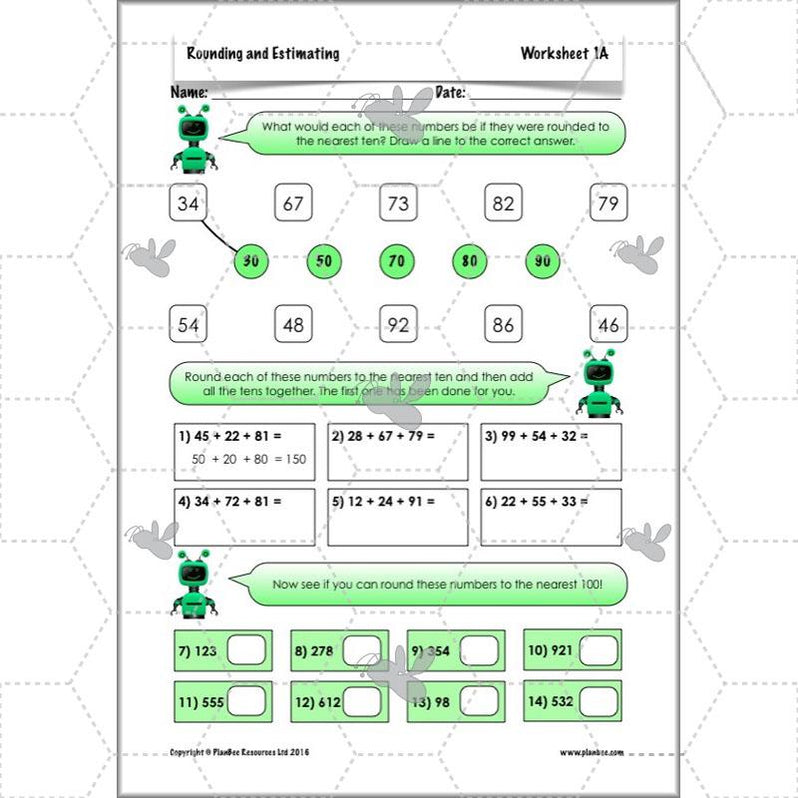 Rounding and Estimating Year 3 Maths Lessons by PlanBee