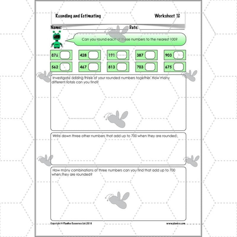 Rounding and Estimating Year 3 Maths Lessons by PlanBee