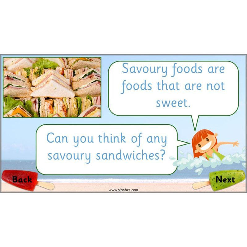 Seaside Snacks: Primary DT Cookery Lessons for KS1 from PlanBee