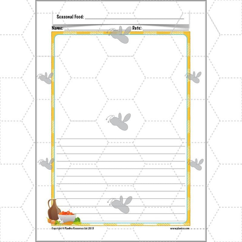 Seasonal Food Seasonality KS2 cooking lessons by PlanBee