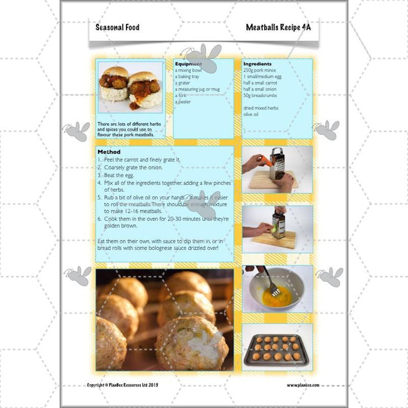 Seasonal Food Seasonality KS2 cooking lessons by PlanBee
