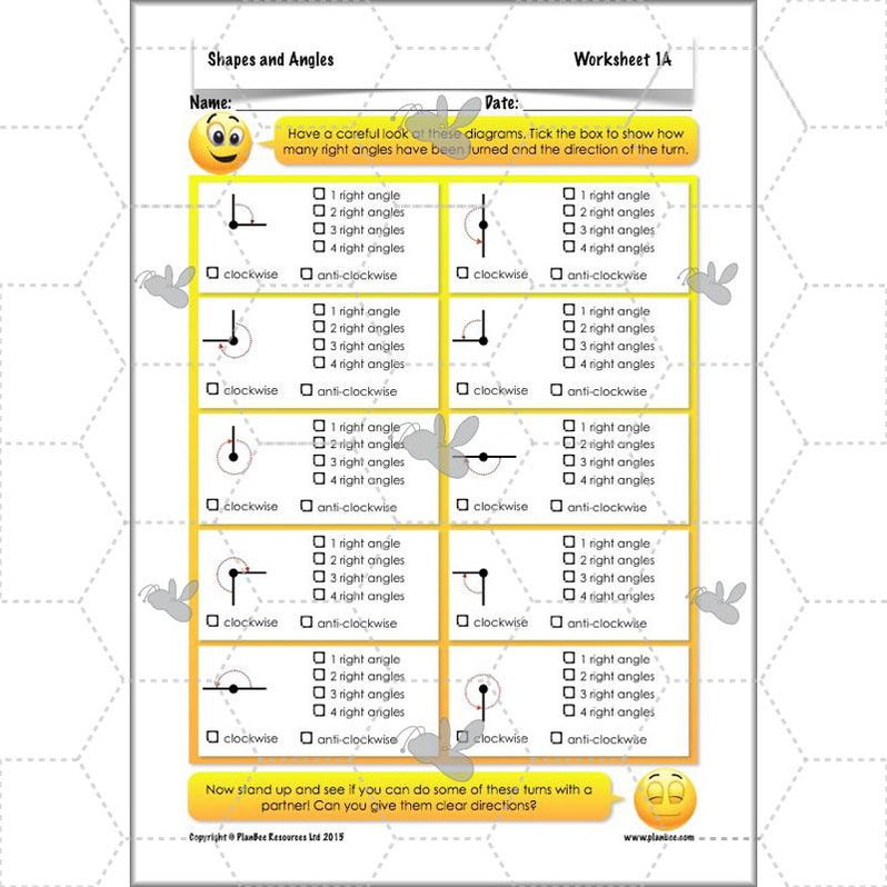 Shapes and Angles Year 3 Maths Lessons by PlanBee