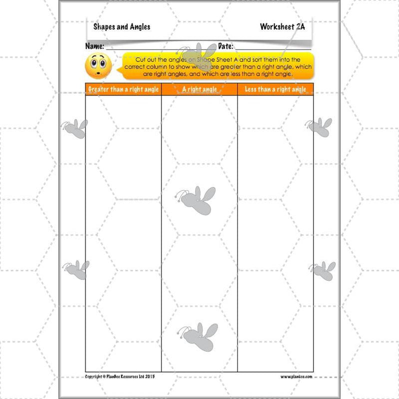 Shapes and Angles Year 3 Maths Lessons by PlanBee