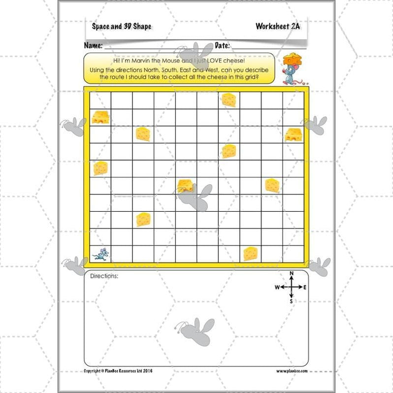 Year 3 3D Shape and Space Maths Lessons by PlanBee