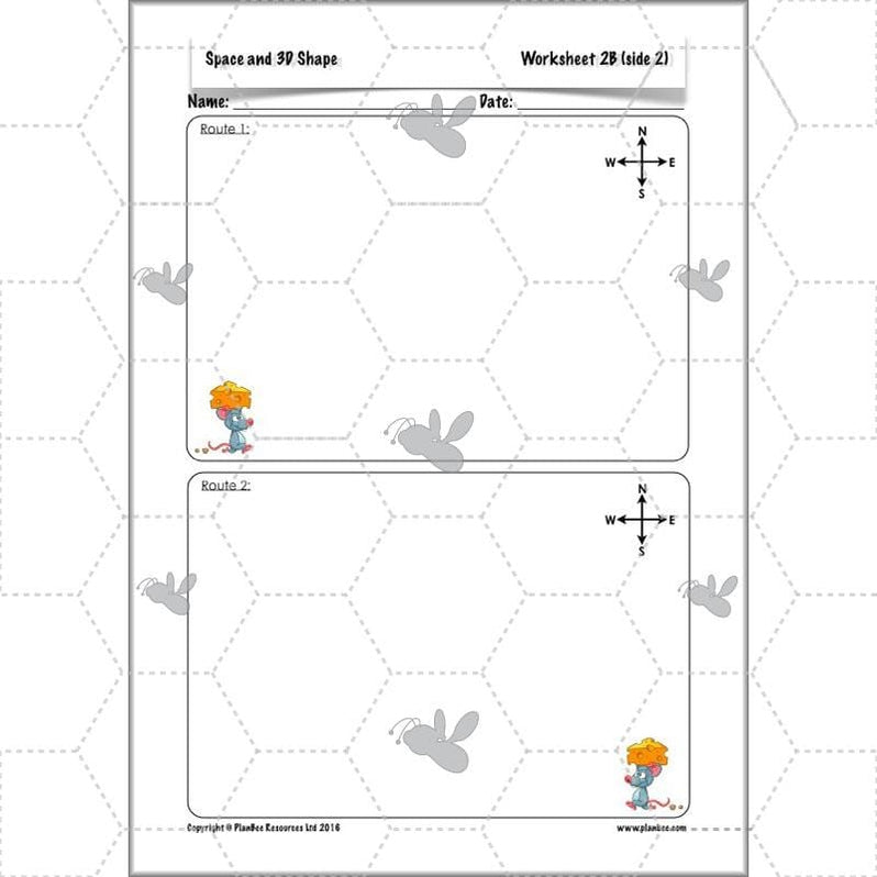 Year 3 3D Shape and Space Maths Lessons by PlanBee