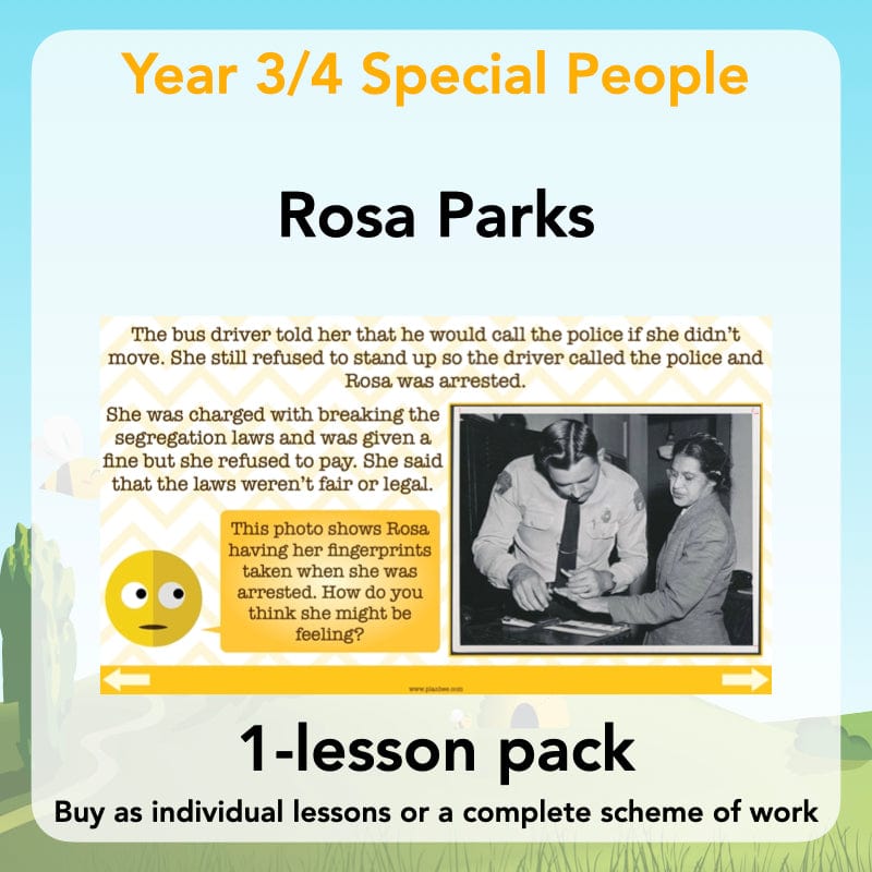 Rosa Parks KS2 Lesson and worksheets | PlanBee