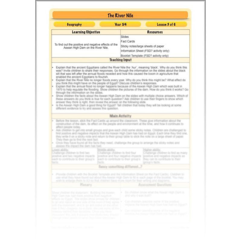 The River Nile KS2 Geography Lessons created by PlanBee