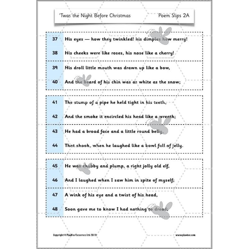 Twas the Night Before Christmas Lesson Plans | Year 2 Poetry — PlanBee